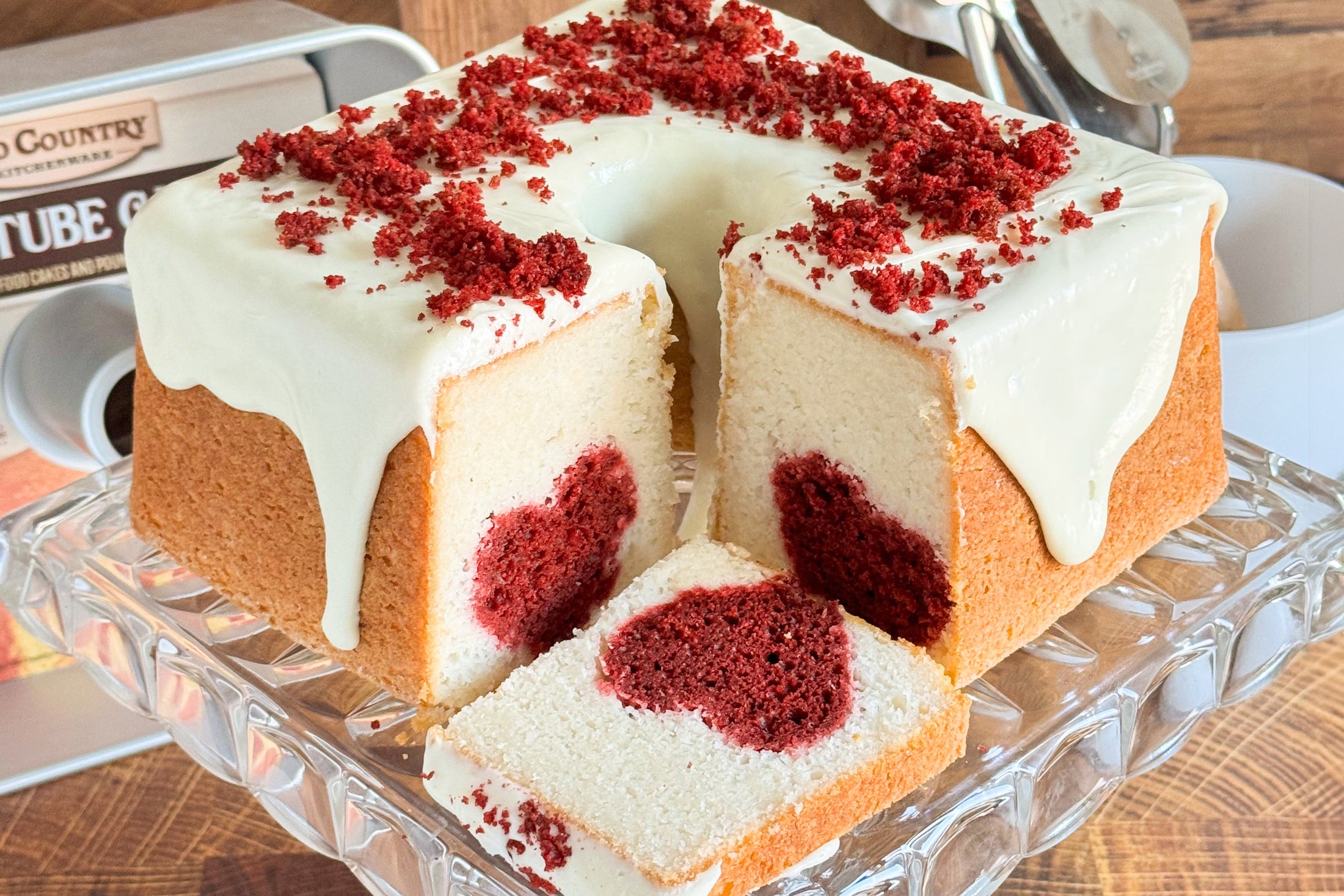Mile High Heart Inside Boxed Mix Cake – Old Country Kitchenware