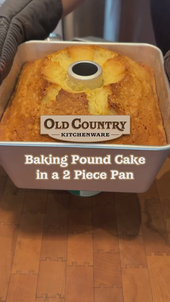 Two-Piece 18 Cup Square Tube Cake Pan – Old Country Kitchenware